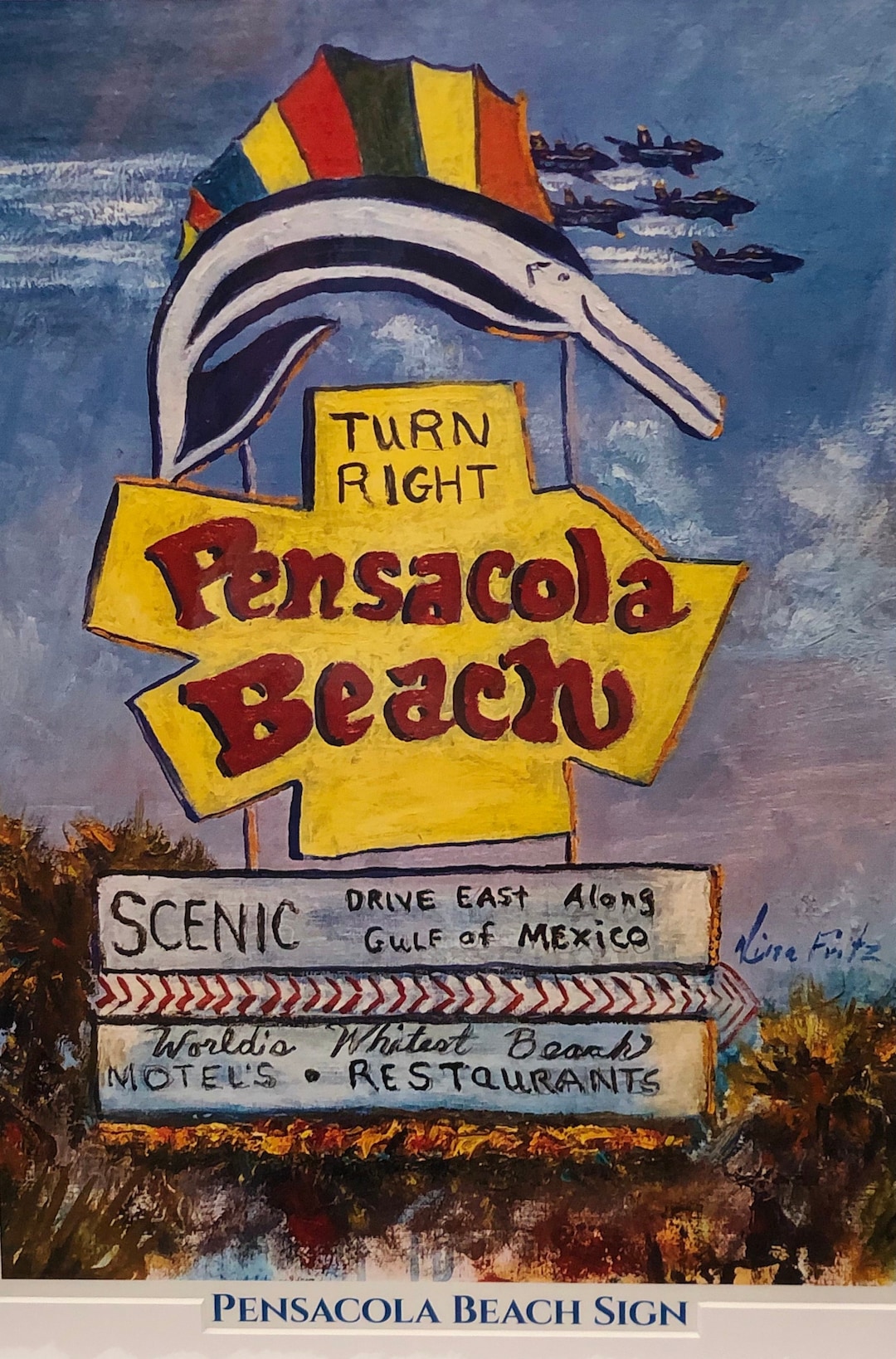 Pensacola Beach Sign - Etsy