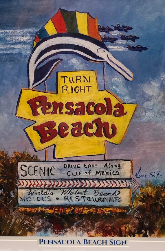 Pensacola Beach Sign - Etsy