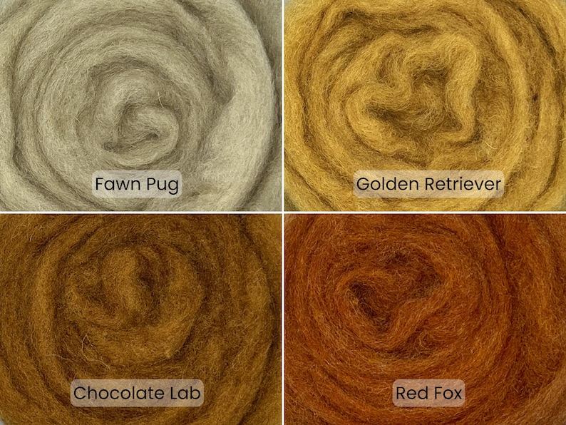 Carded Corriedale Wool Sliver: Natural Needle Felting Roving - Pet ...