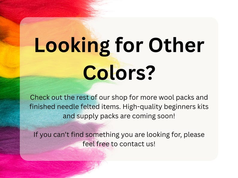 Bulky Core Wool, Carded Wool Roving for Needle Felting, Core Wool ...