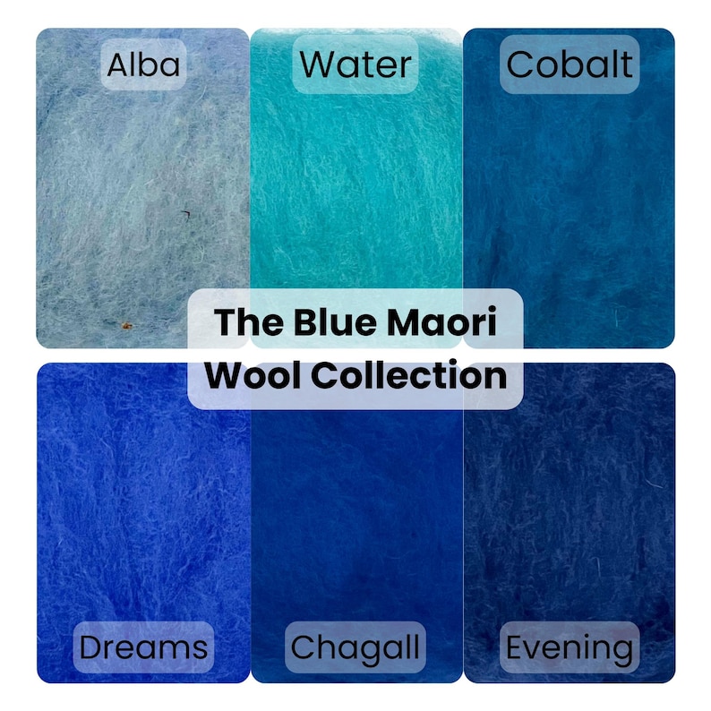 46 Colors of Carded Wool Batts for Needle Felting, Carded DHG Maori ...