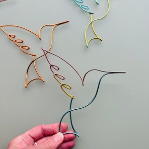 Hummingbird | Hummingbird Garden Decoration | Wire Hummingbird Sun ...