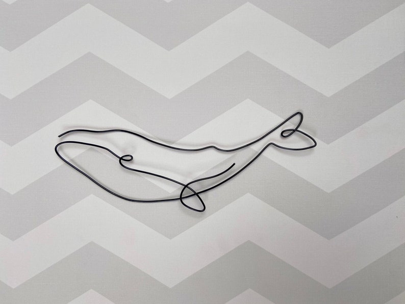 Wire Whale, Nautical Wire Decor, Wire Nautical Bathroom Decor, Wire ...
