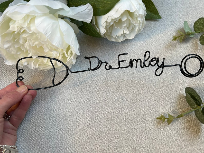 Personalised Stethoscope Bookmark Wire Bookmark Med | Etsy