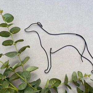Wire Whippet (small) | Wire Sign for Whippet Lovers | Whippet Wall Art ...