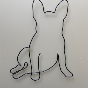 Wire Frenchie Silhouette | Wire Frenchie | Frenchie Lovers Gifts | Wire ...