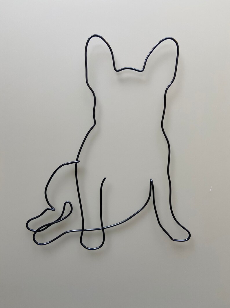 Handmade Wire French Bulldog Silhouette | Frenchie Lover Gift - Etsy UK