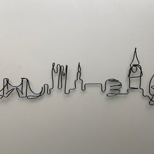 Handmade Wire Art London Skyline | Urban Office Decor - Etsy
