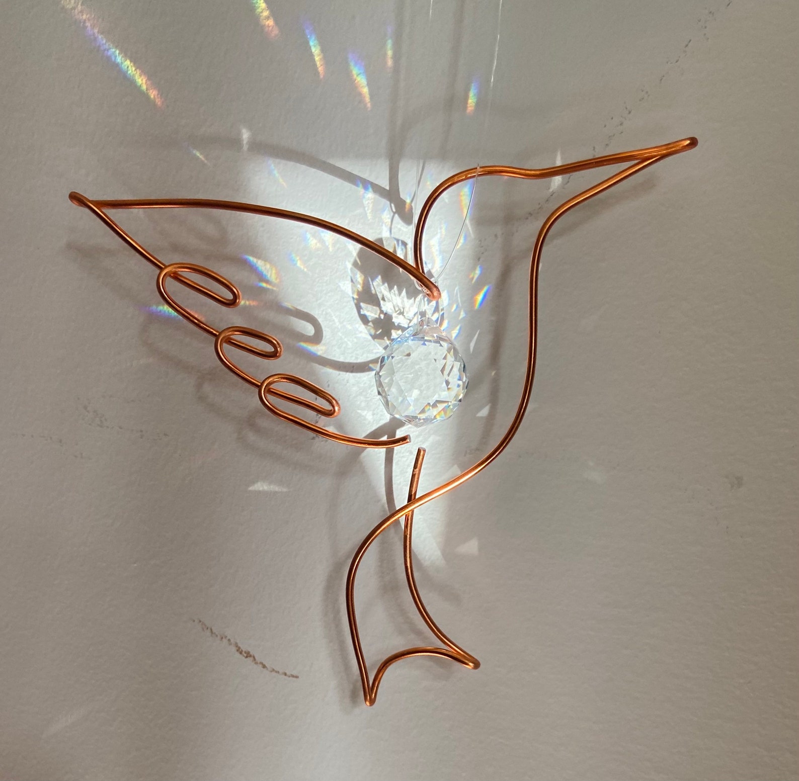 Hummingbird Hummingbird Garden Decoration Wire Hummingbird Sun Catcher ...