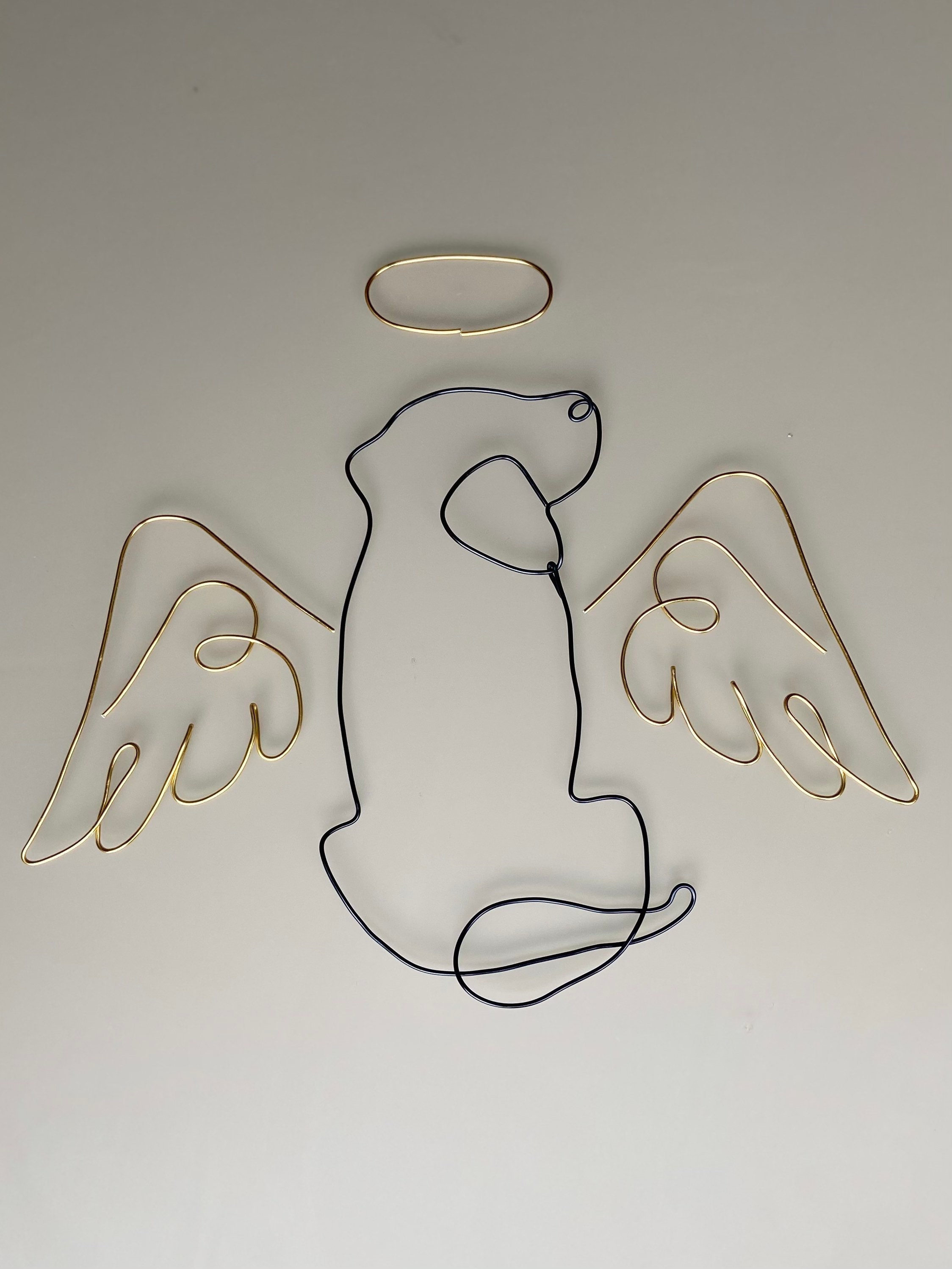 Wire Labrador Angel Wire Lab Angel Pet Loss Gifts Dog | Etsy