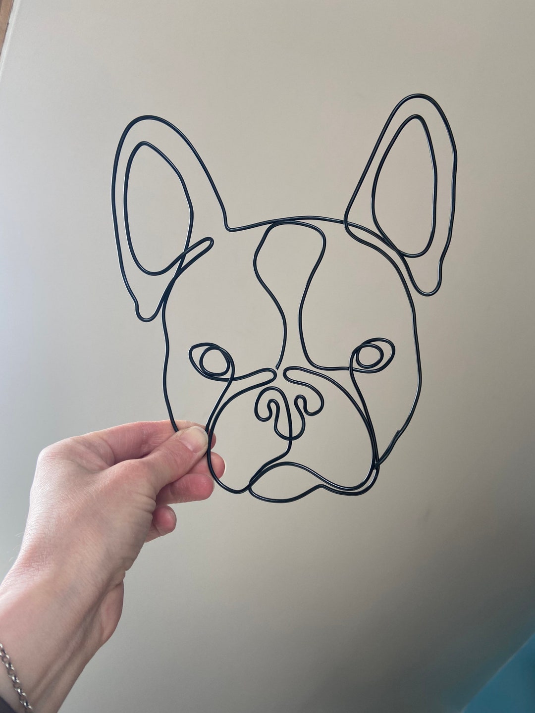 Wire French Bulldog Portrait | Wire Frenchie | Frenchie Lovers ...