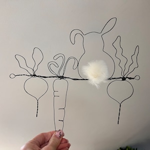 Wire Art Bunny | Wire Bunny in the Garden | Easter Bunny | Wire Bunny ...