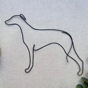 Wire Whippet (small) | Wire Sign for Whippet Lovers | Whippet Wall Art ...