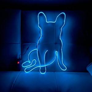 Frenchie Wire Neon Sign Medium Frenchie Wire Art Frenchie Lovers Gifts ...