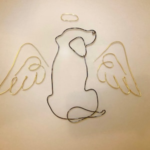 Wire Labrador Angel | Wire Lab Angel | Pet Loss Gifts | Dog Lovers ...