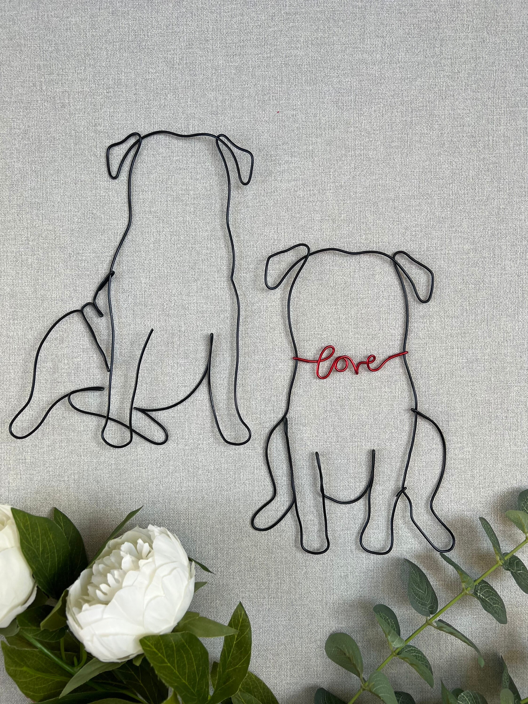 Wire Pug Silhouette Wire Pug Pug Lovers Gifts Wire Pug - Etsy