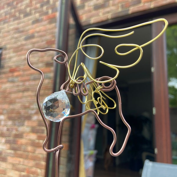 Wire Angel Sculpture - Etsy