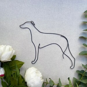Wire Whippet (small) | Wire Sign for Whippet Lovers | Whippet Wall Art ...