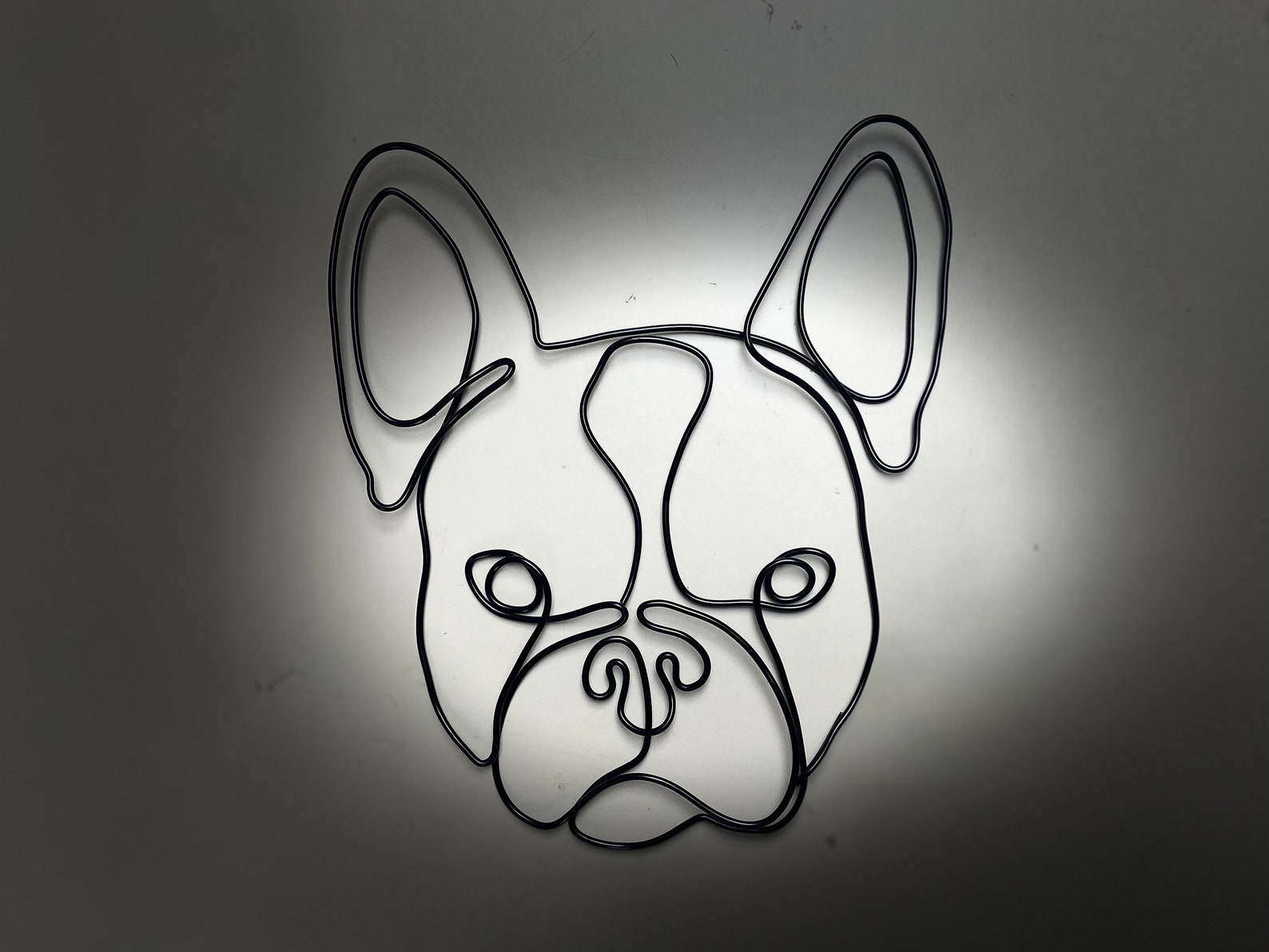 Wire French Bulldog Portrait | Wire Frenchie | Frenchie Lovers ...