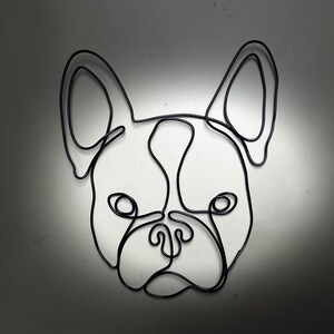 Wire French Bulldog Portrait Wire Frenchie Frenchie Lovers Frenchie ...