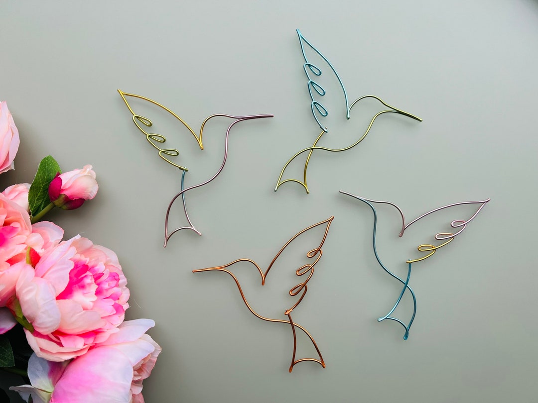 Hummingbird | Hummingbird Garden Decoration | Wire Hummingbird Sun ...