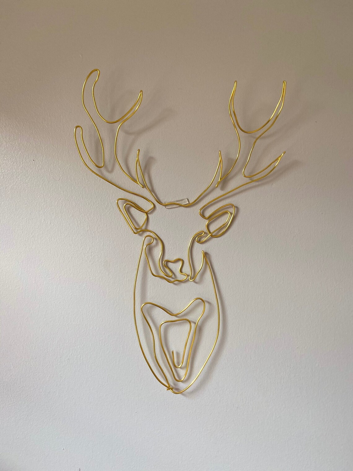 Wire Art Stag Head Wire Stag Wire Art Home Decor Wire - Etsy