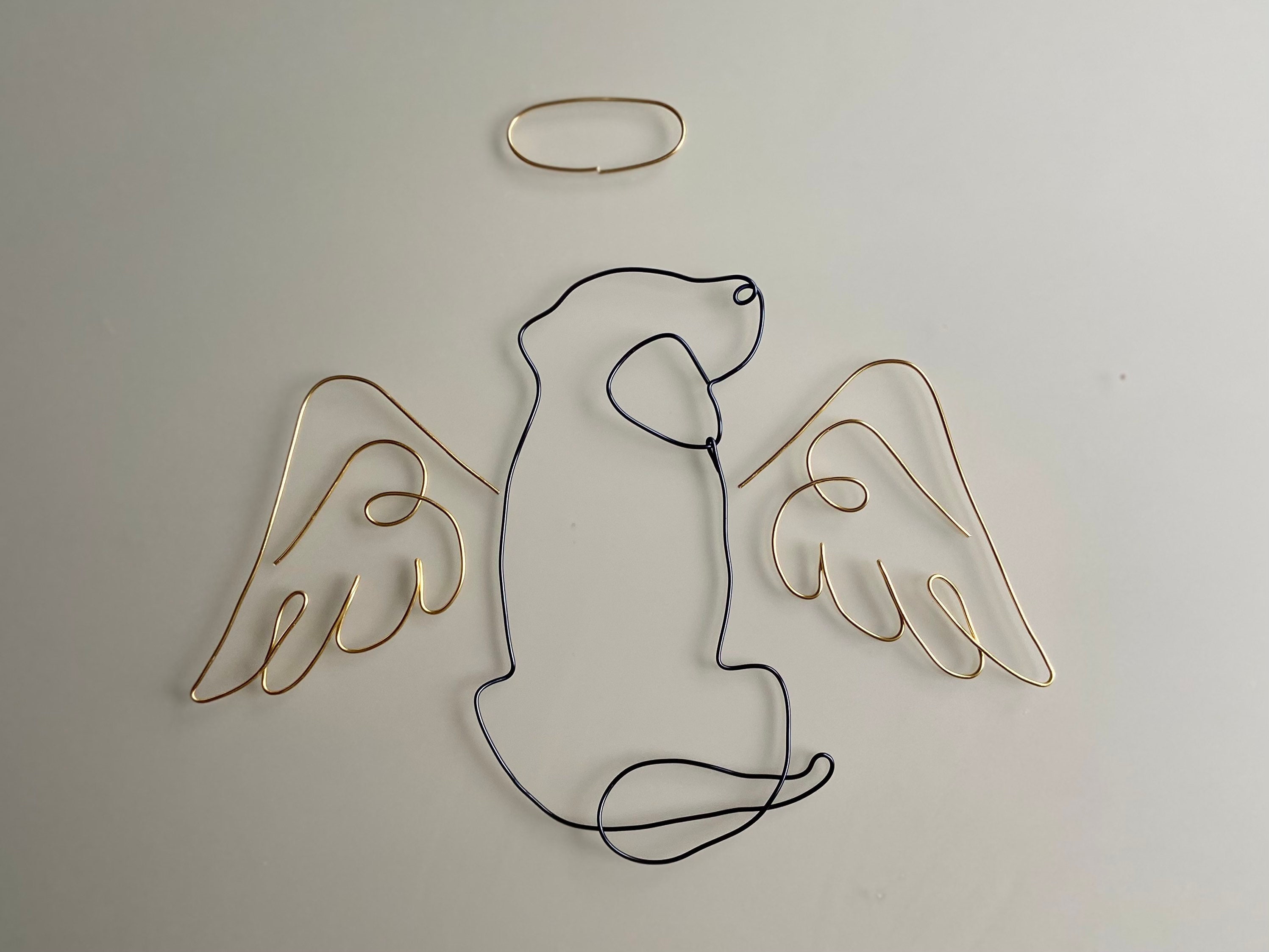 Wire Labrador Angel Wire Lab Angel Pet Loss Gifts Dog | Etsy