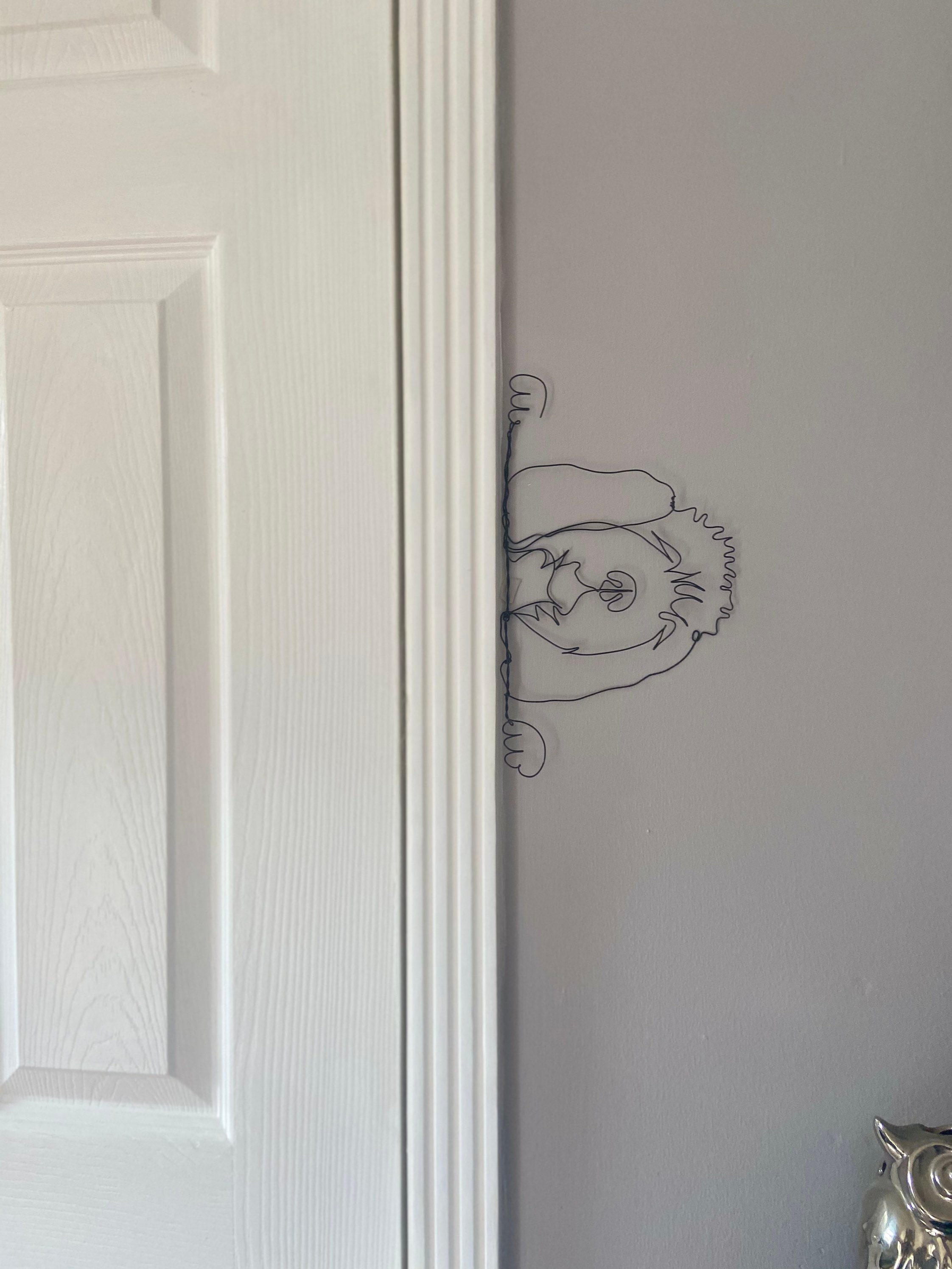 Peek-a-boo Labradoodle Wire Art Wire Labradoodle Door Topper - Etsy Norway