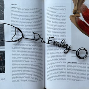 Personalised Stethoscope Bookmark Wire Bookmark Med Student Gifts ...