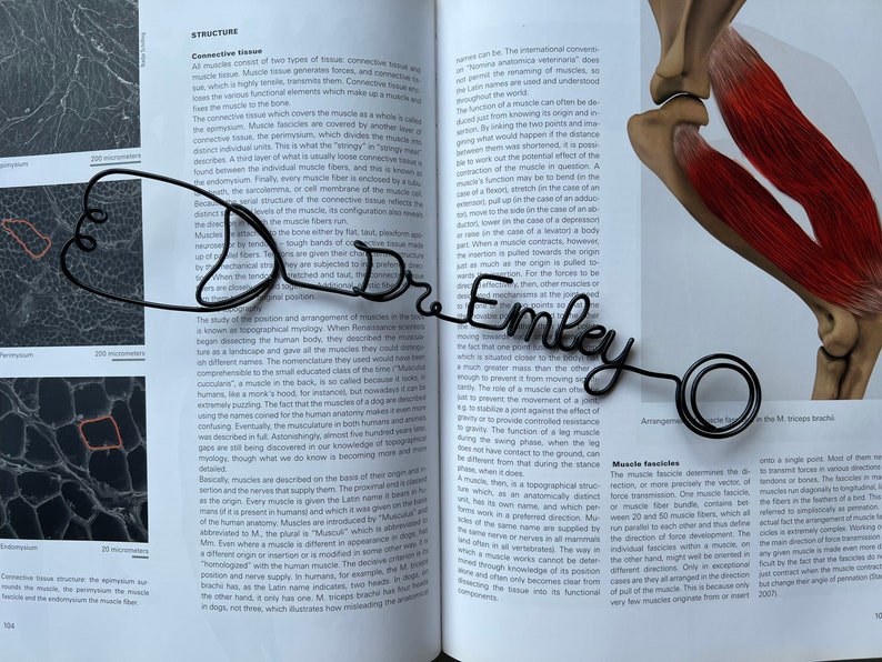 Personalised Stethoscope Bookmark Wire Bookmark Med | Etsy