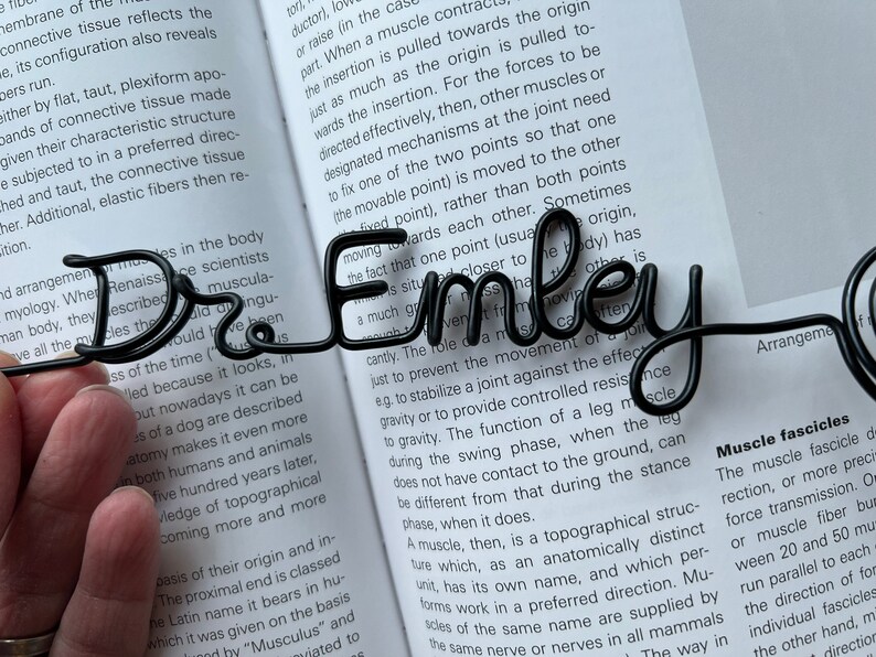 Personalised Stethoscope Bookmark Wire Bookmark Med | Etsy