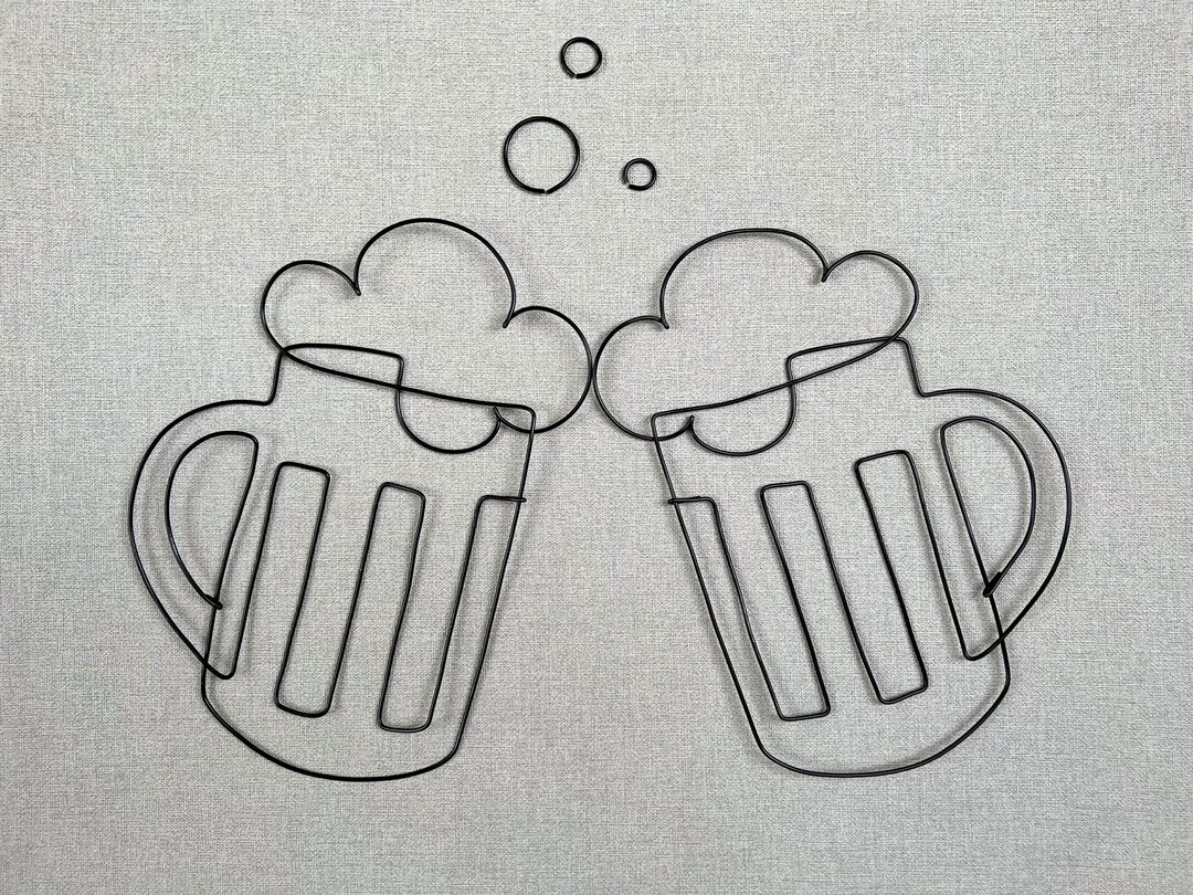 Wire Beer Mug | Wire Beer Tankard | Wire Beer Pint | Set of Beer Mugs ...