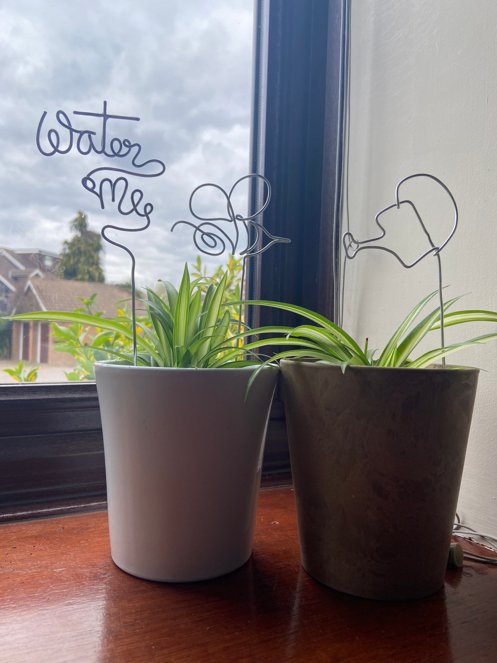 Wire Plant Markers Wire Plant Topper Wire Pot Markers | Etsy UK