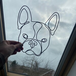 Wire French Bulldog Portrait | Wire Frenchie | Frenchie Lovers ...