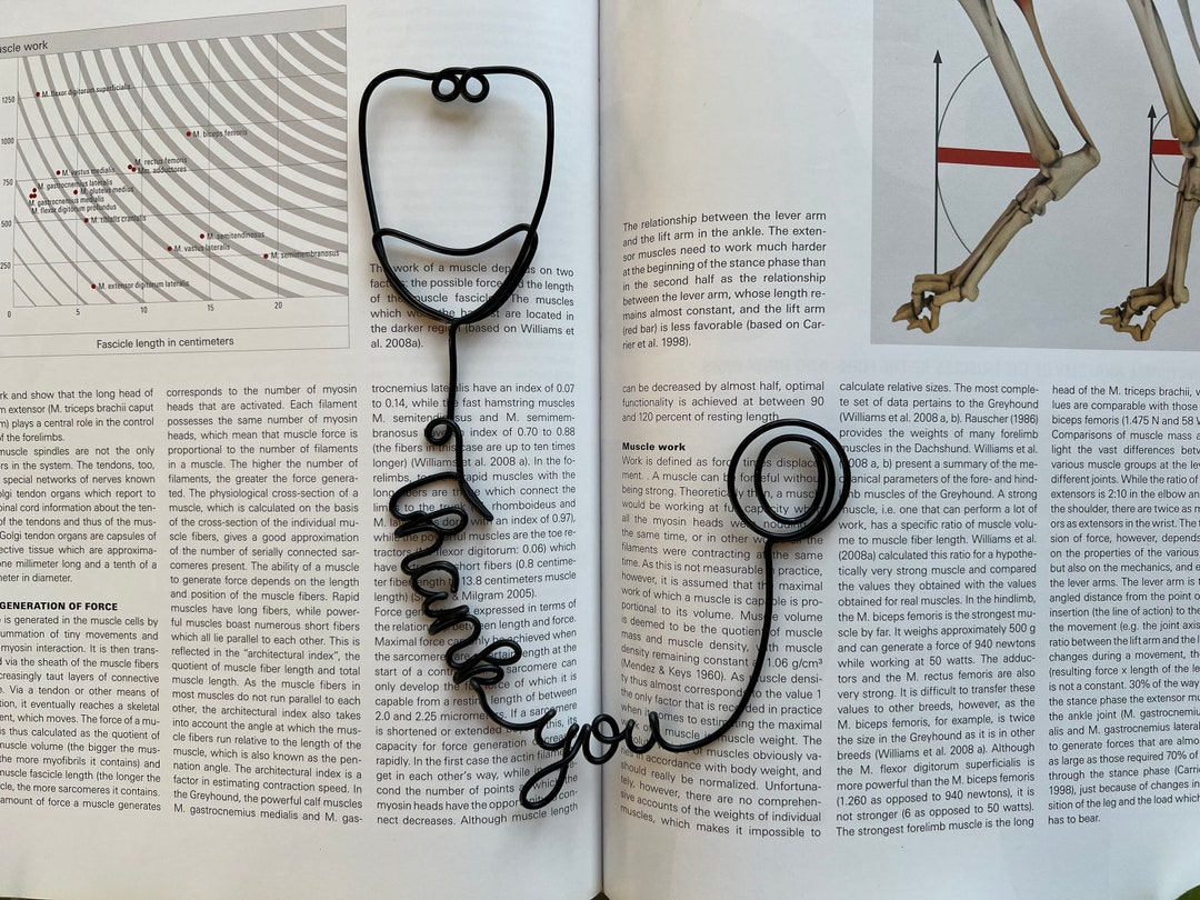 Personalised Stethoscope Bookmark | Wire Bookmark | Med Student Gifts ...