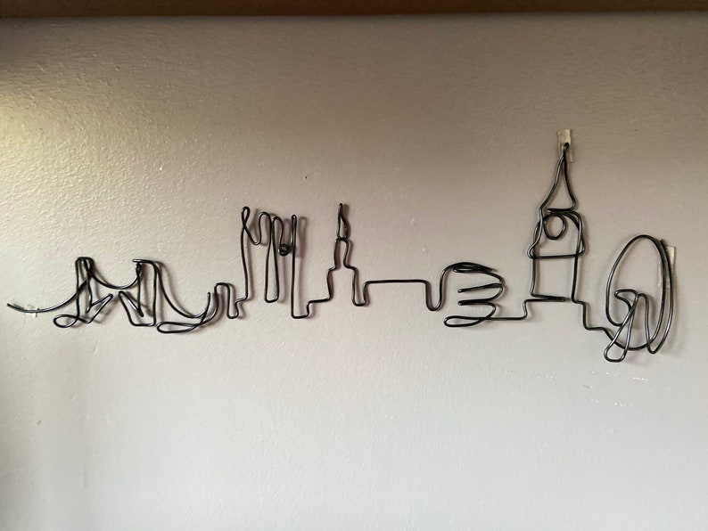 Handmade Wire Art London Skyline | Urban Office Decor - Etsy