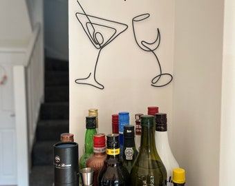 Wire Cup Art Coffee Tea Station Decor Hot Beverage Art - Etsy