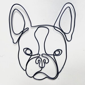 Wire French Bulldog Portrait | Wire Frenchie | Frenchie Lovers ...