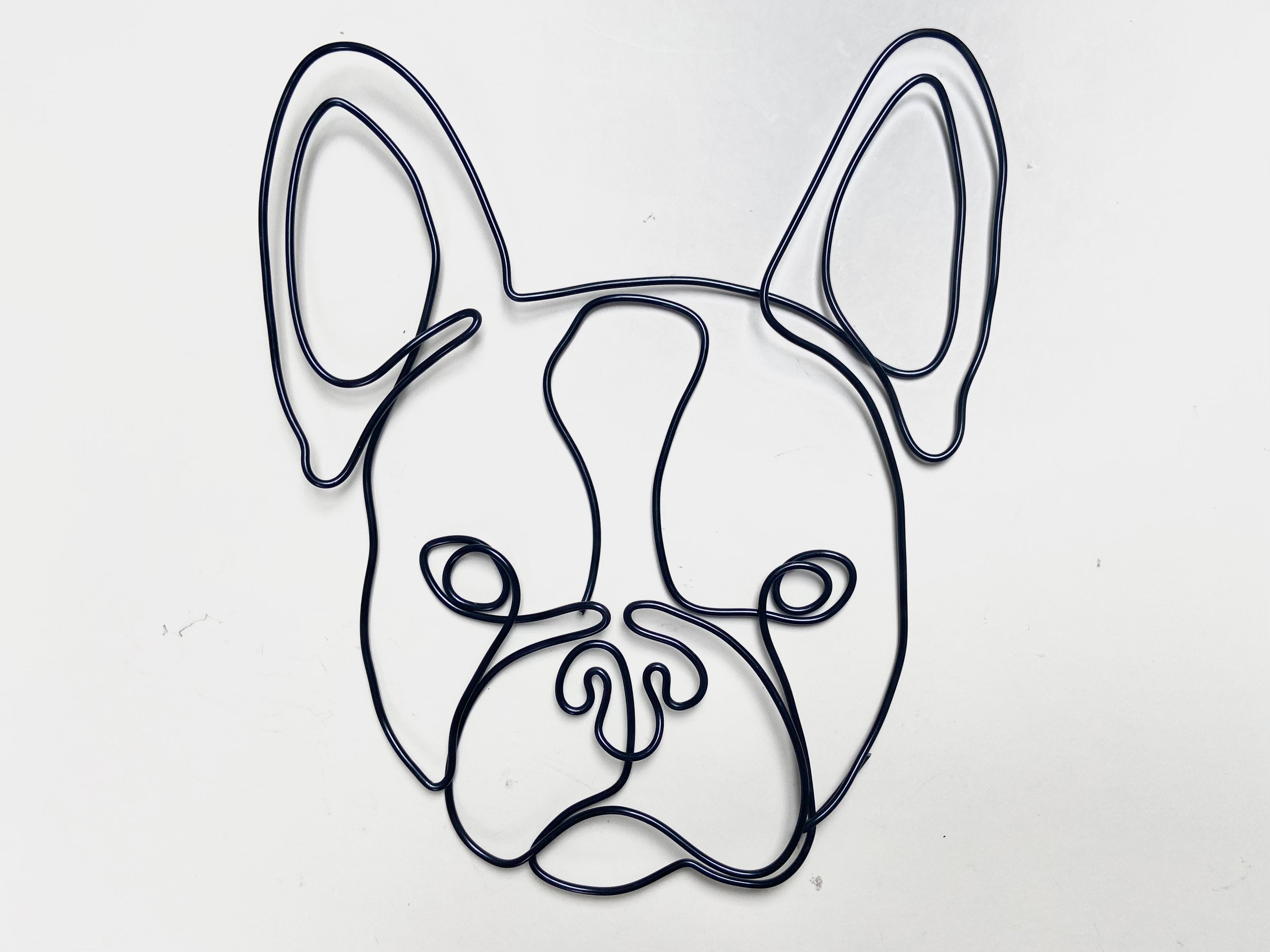Wire French Bulldog Portrait | Wire Frenchie | Frenchie Lovers ...