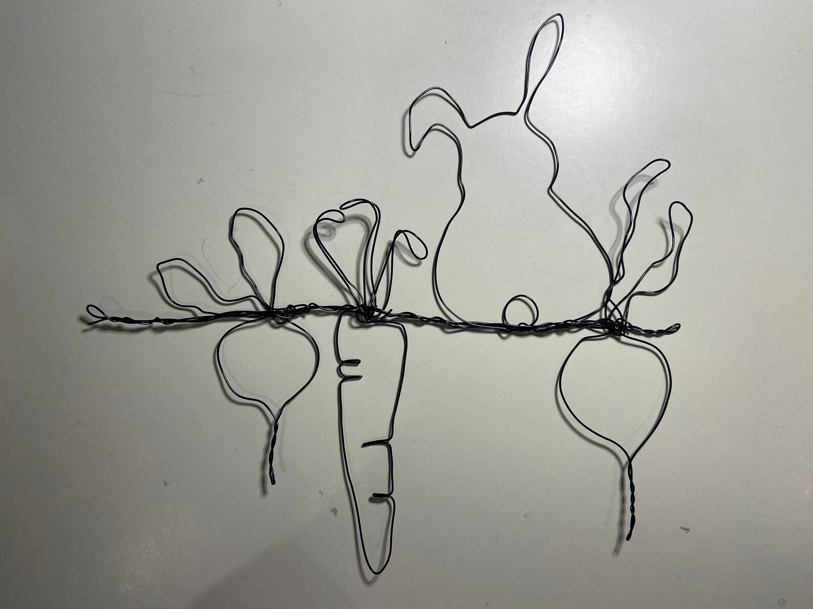 Wire Art Bunny Wire Bunny in the Garden Wire Easter Bunny - Etsy UK