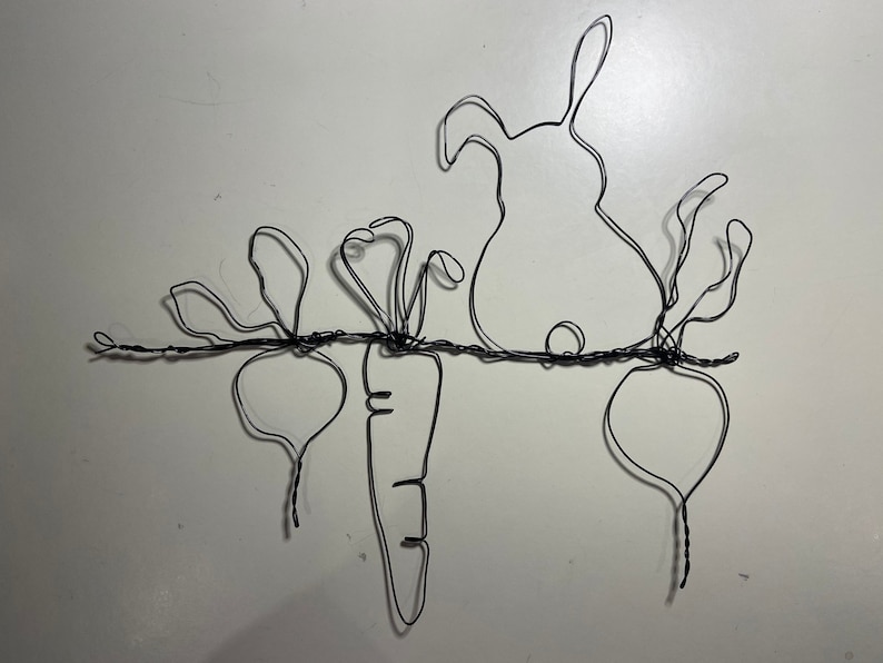 Wire Art Bunny | Wire Bunny in the Garden | Easter Bunny | Wire Bunny ...