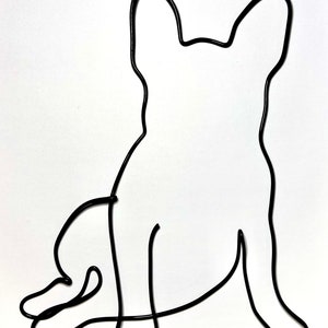 Wire Frenchie Silhouette | Wire Frenchie | Frenchie Lovers Gifts | Wire ...