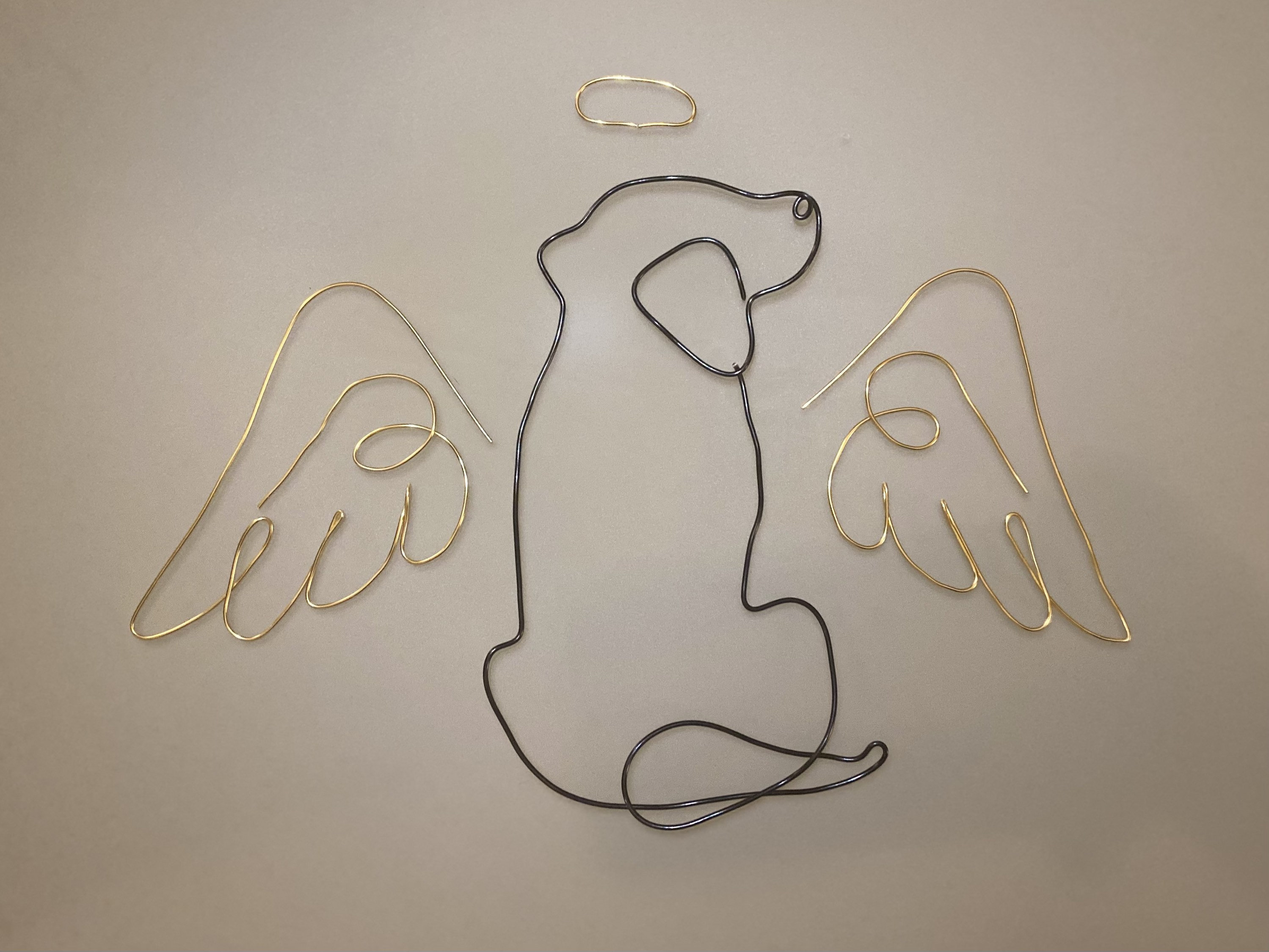 Wire Labrador Angel Wire Lab Angel Pet Loss Gifts Dog | Etsy