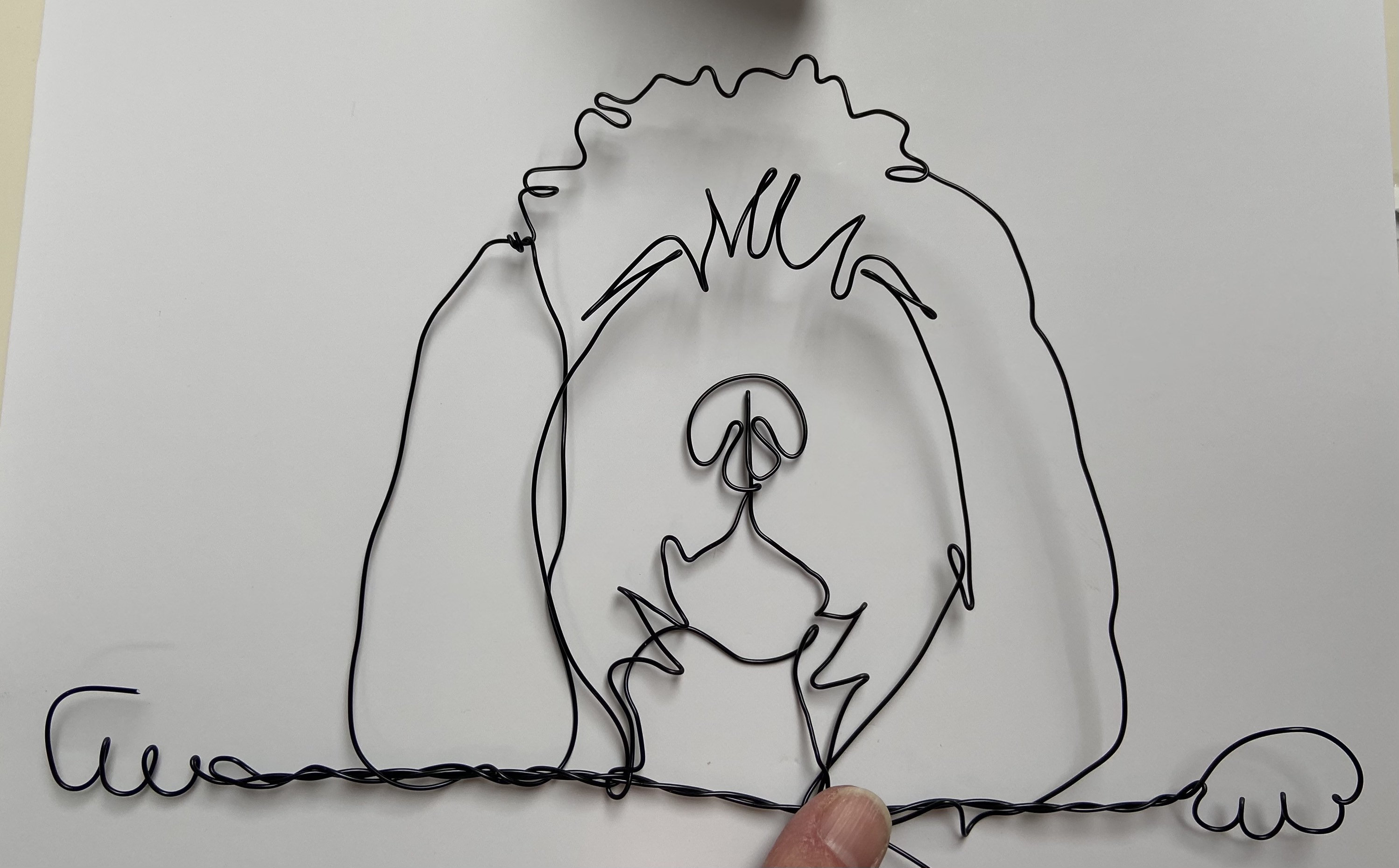 Peek-a-boo Labradoodle Wire Art Wire Labradoodle Door Topper - Etsy Norway