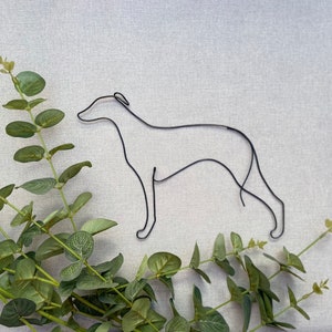 Wire Whippet (small) | Wire Sign for Whippet Lovers | Whippet Wall Art ...