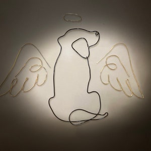 Wire Labrador Angel | Wire Lab Angel | Pet Loss Gifts | Dog Lovers ...
