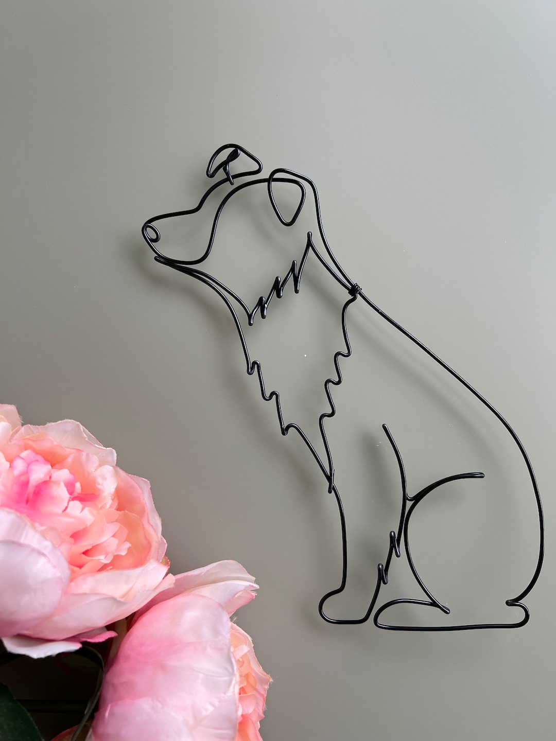Wire Border Collie (small) | Wire Sign for Collie Lovers | Border ...