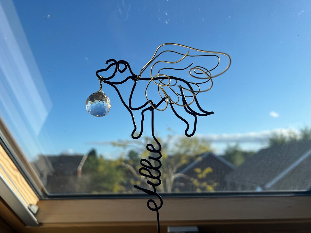 Personalised Border Collie Angel SMALL | Garden Collie Angel | Collie ...