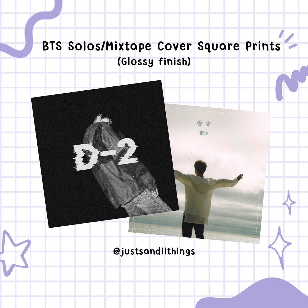 BTS Solo Mixtape/singles Album Cover Square Prints - Etsy