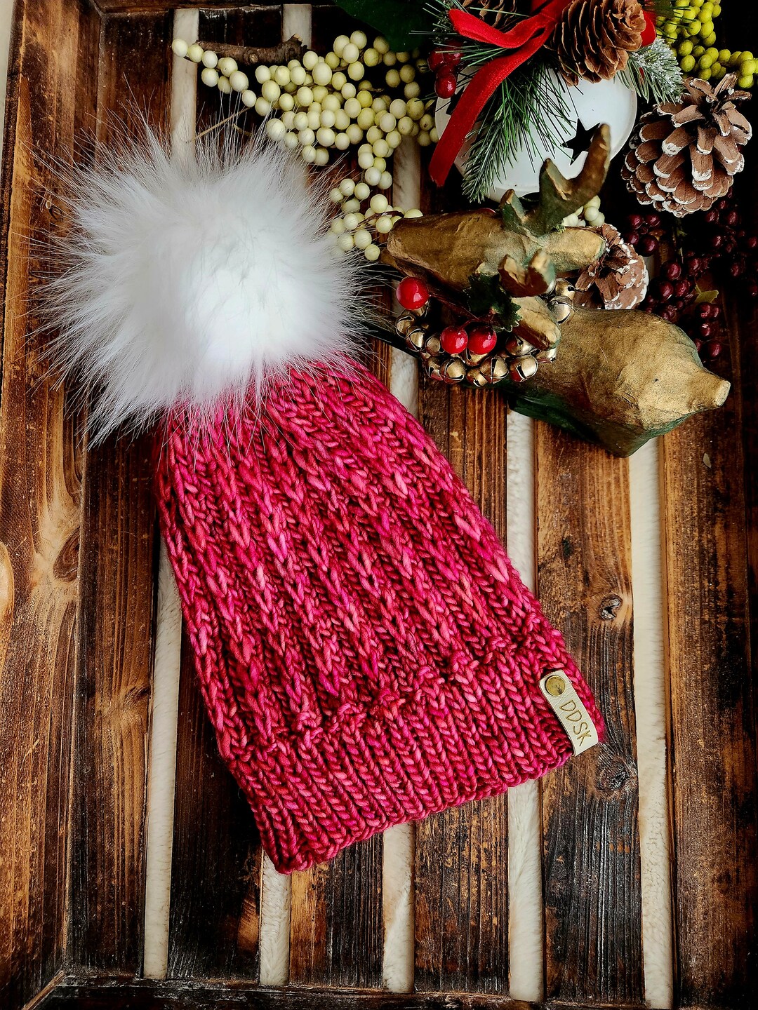 The Ridgeline Hat / Tween Size / Winter Hat / 100% Superwash Merino ...